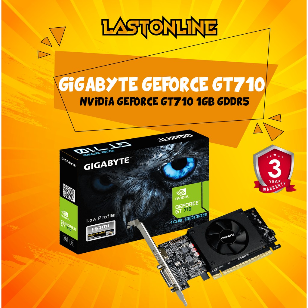 GIGABYTE GeForce GT 710 1GB GDDR5/ GT 710 2GB DDR3/ GTX 1050 Ti 4GB ...