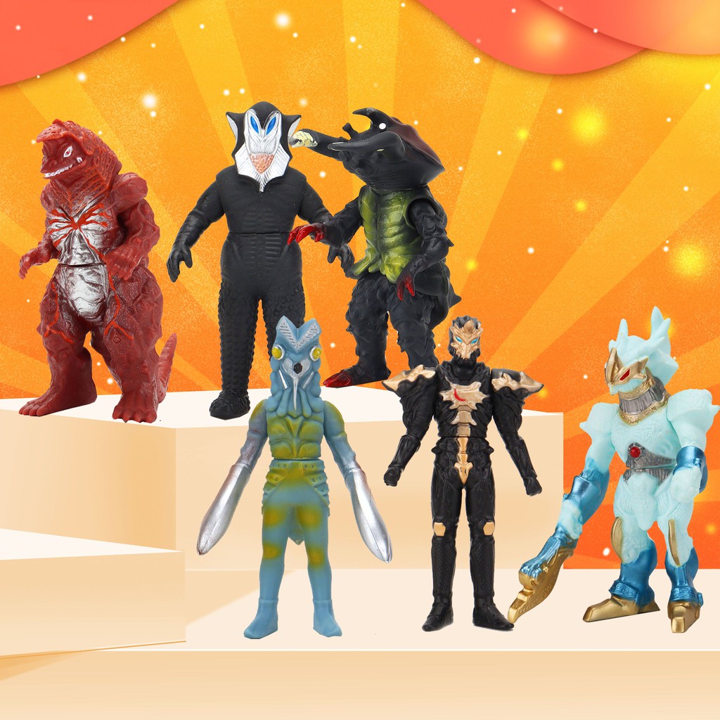 【Ready Stock】New Arrival 11/12/13CM Small Movable Soft Rubber Ultraman ...