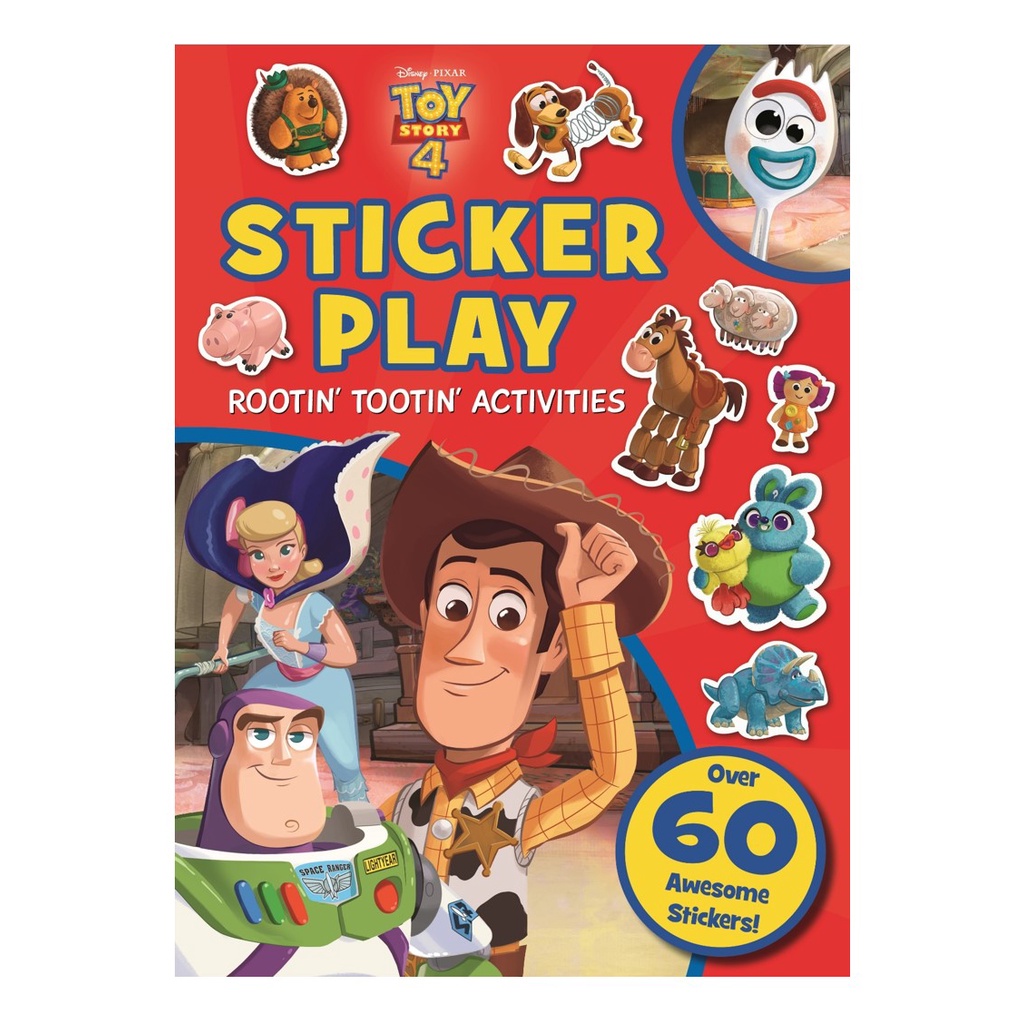Toy Story 4 Sticker Play Disney Pixar Book with Games & 60 Stickers for ...