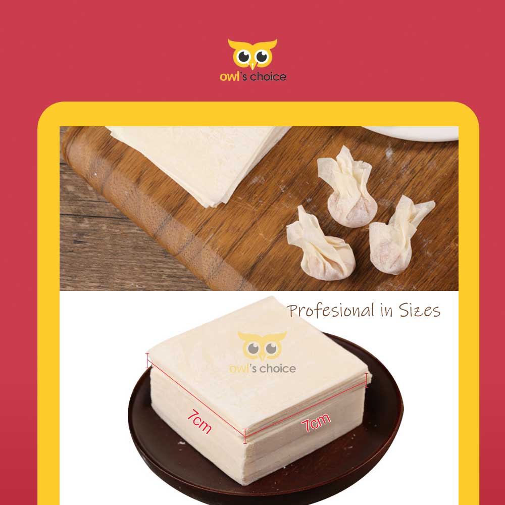 Wantan Skin Frozen 2Packets 400gm Vacuum Pack Wonton Wrappers Wonton ...