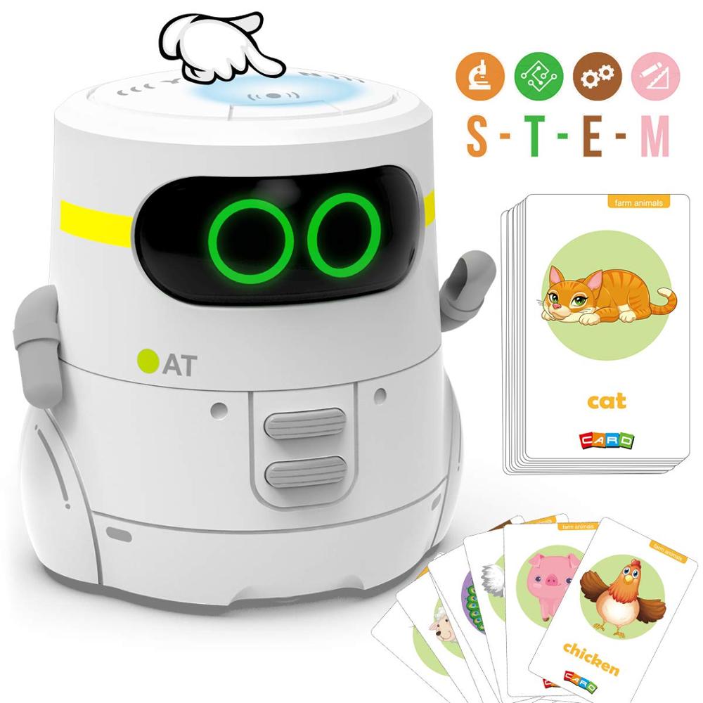 Smart educational robot, song and dance card, interactive touch ...