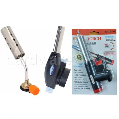 Portable Flame Gun Cassette Butane Gas Torch Burner Head Outdoor ...