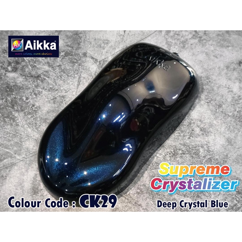 AIKKA CK29 DEEP CRYSTAL BLUE SUPREME CRYSTALIZER 2K CAR PAINT | Shopee ...