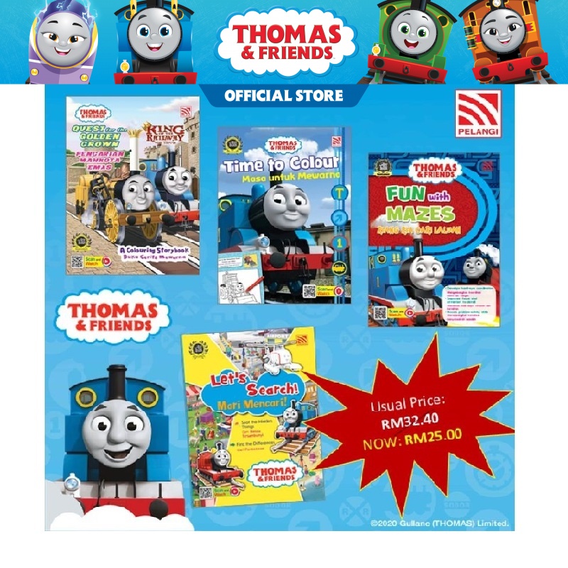 Thomas & Friends Activity Book Bundle 2 (4 Books) | Shopee Malaysia