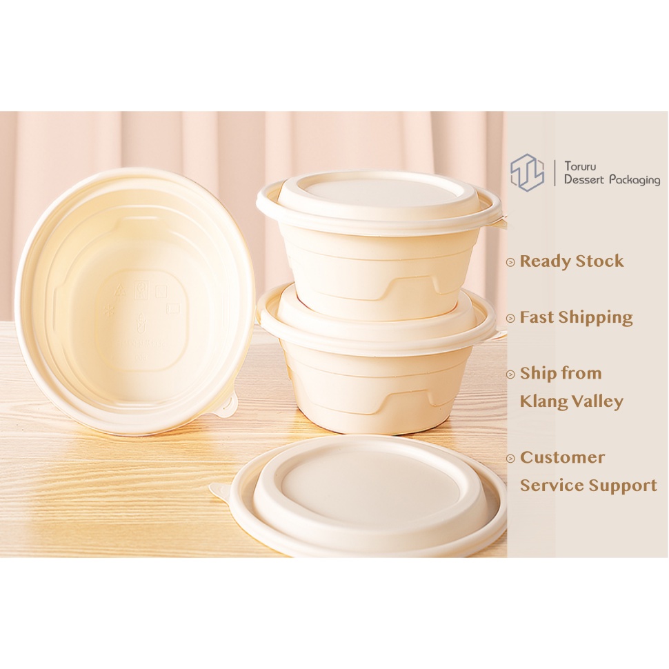 [10PCS] Biodegradable Corn Starch Bowl Disposable Noodles Bowl Soup ...