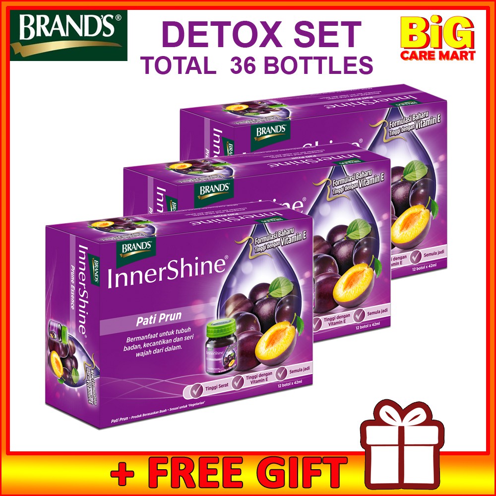 BRANDS InnerShine Prune Essence 42ml X 36bottles + FREE GIFT | Shopee ...