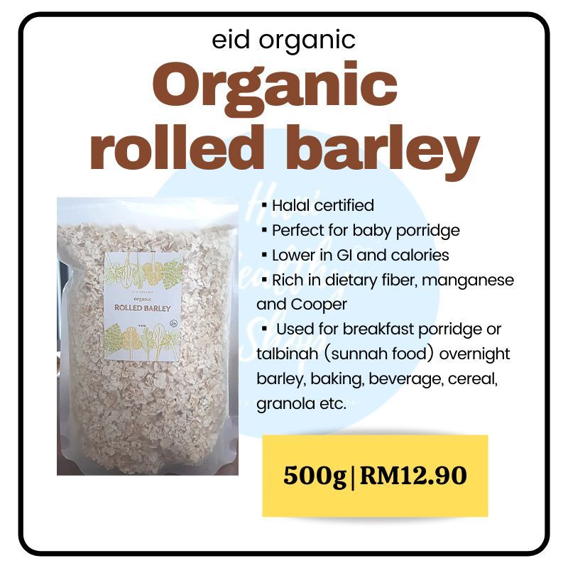 ORGANIC ROLLED BARLEY 500G | Shopee Malaysia