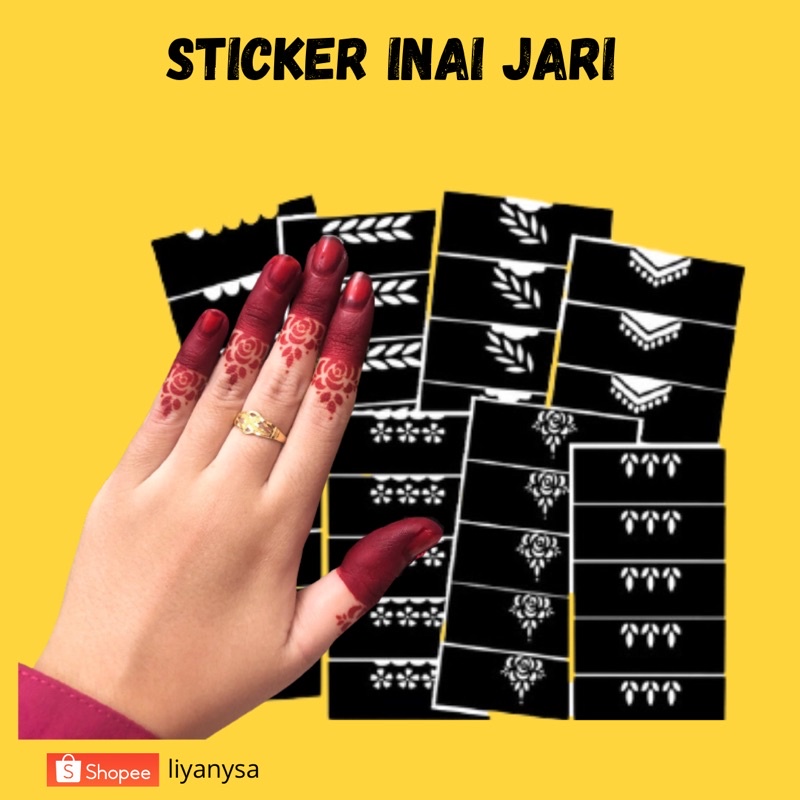 Sticker jari henna celup | Shopee Malaysia