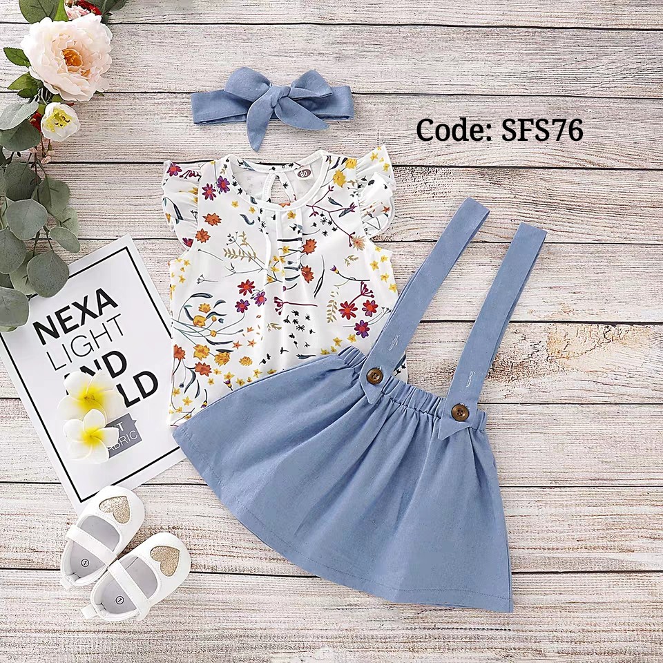 Girls Sleeveless Flower Girl Dress Baby Girl Dress Suit Kids Girl Set ...