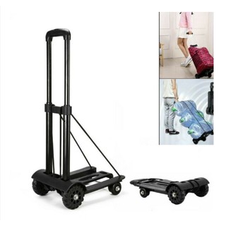 Foldable Adjustable Trolley Shopping Cart Trolley Luggage Carrier ...