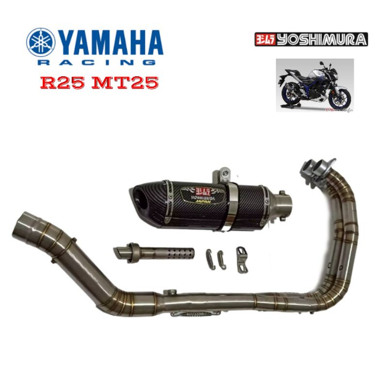 YAMAHA R25 MT25 FULL SYSTEM EXHAUST | Shopee Malaysia