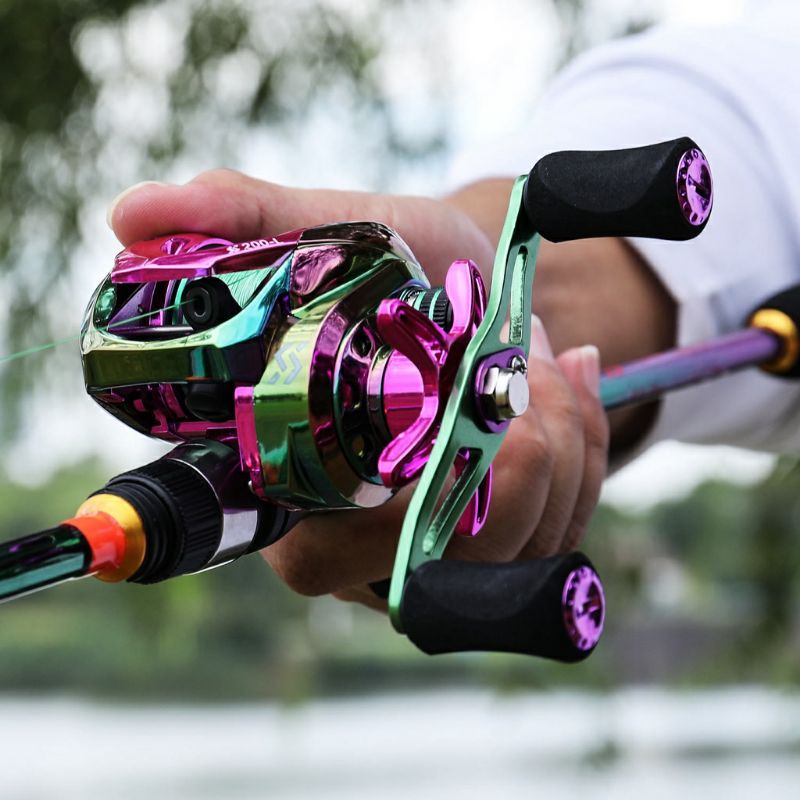 New Colorful fishing reel 22+1BB Casting fishing reel Max Drag 10kg ...