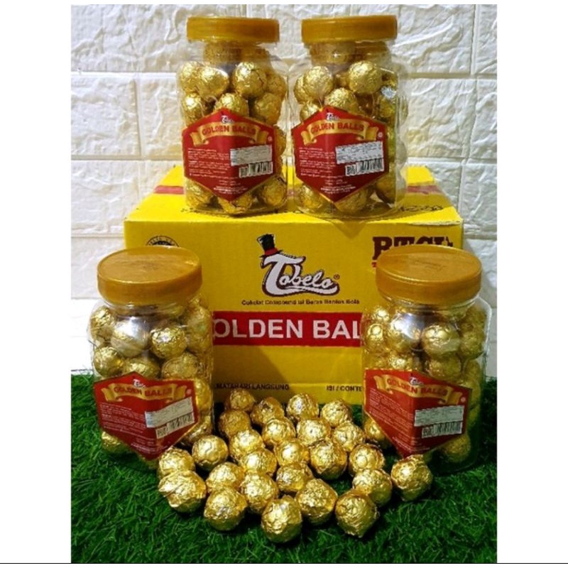 Chocolate Tobelo Golden Balls Gold Balls Per Jar | Shopee Malaysia