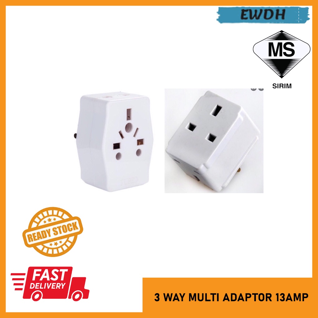 7387 3WAY ADAPTOR 13AMP GOOD QUALITY (READY STOCK) | Shopee Malaysia 7387 3WAY ADAPTOR 13AMP GOOD QUALITY (READY STOCK) | Shopee Malaysia