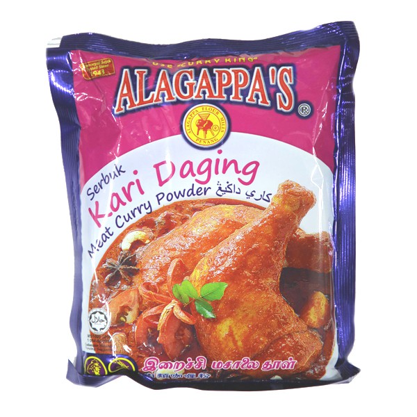 Alagappa's Meat Curry Powder 250g Serbuk Kari Ayam & Daging | Shopee ...