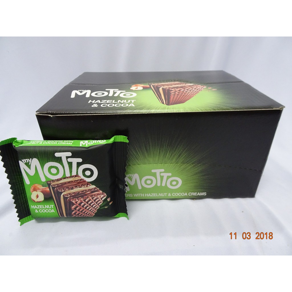 Motto Super Rich Hazelnut Chocolate Wafer (34g/20 Packs) | Shopee Malaysia