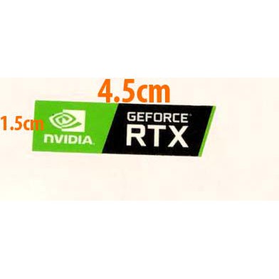 NVIDIA Geforce RTX normal sticker 4pcs | Shopee Malaysia