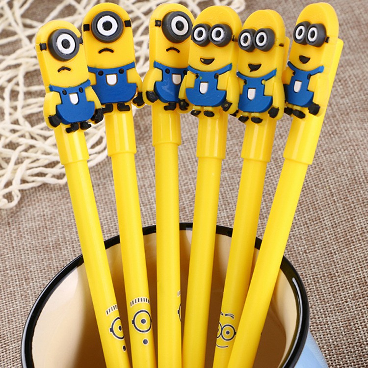 Minions Gel Pen Cartoon Stationary Cute Free Gift 4067 | Shopee Malaysia