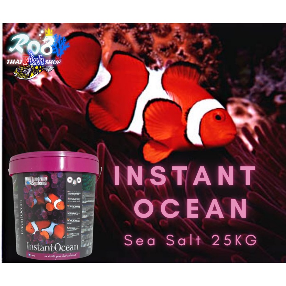 INSTANT OCEAN Sea Salt For All Type Marine Fish Use (25Kg) | Shopee ...
