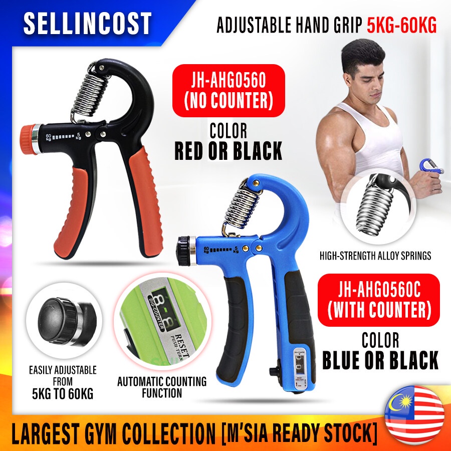 Sellincost Adjustable Hand Grip Exercise Hand Gripper Spring 5-60Kg ...