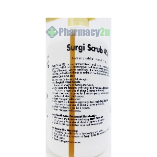 STERILINE SURGI SCRUB 4% CHLORHEXIDINE GLUCONATE FOAM FORMULA 800ML ...