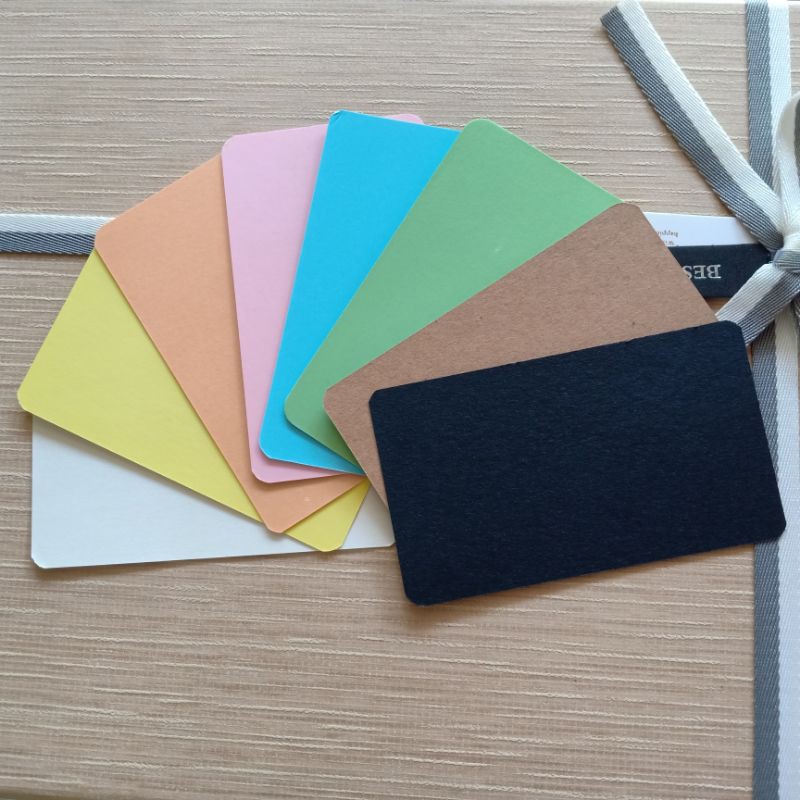Plain Art Craft Design Card DIY Multi Color Paper Mini Memo Note Pad 10 ...