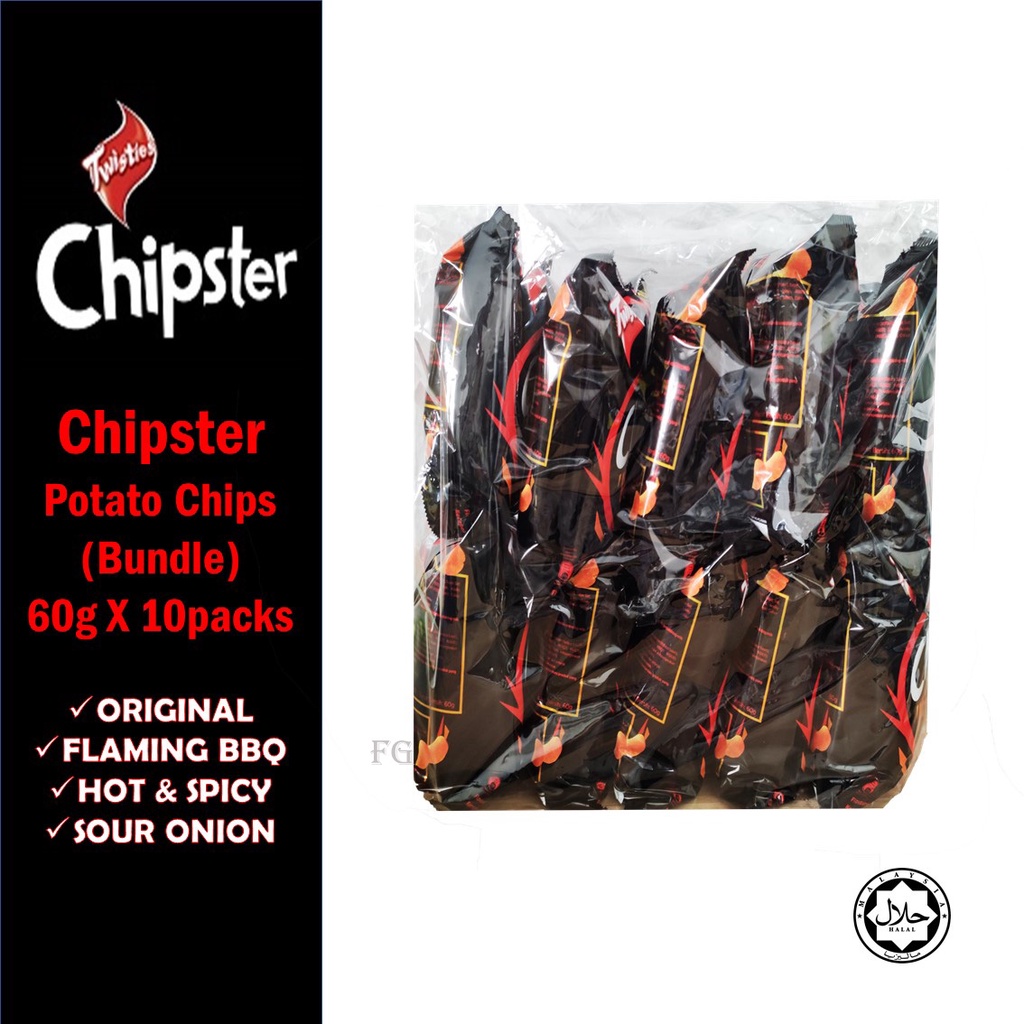 Chipster Potato Chips 10x60g (Bundle) | Shopee Malaysia