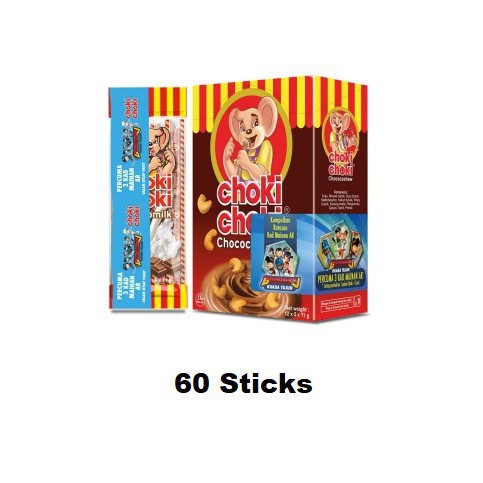 60 Sticks Choki Choki Chocomilk Stick HALAL (LOCAL READY STOCKS ...