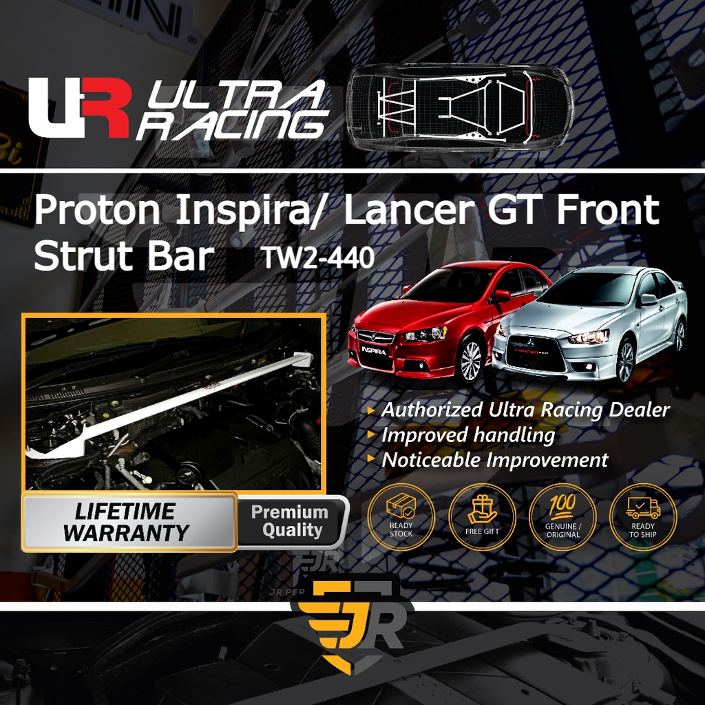 Ultra Racing Safety Bar Lancer Fortis EX GT Inspira Front Strut Bar ...