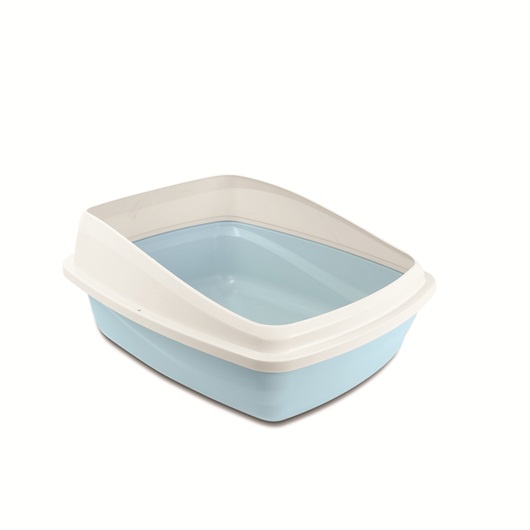 Catit Cat Love Rimmed Litter Pan Tray Toilet Medium (38cm x 48cm x 22cm ...