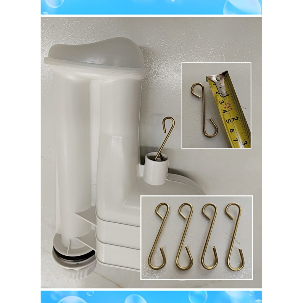 TECHPLAS Brass "S" Hook For Siphon Low / High Level Cistern Toilet ...