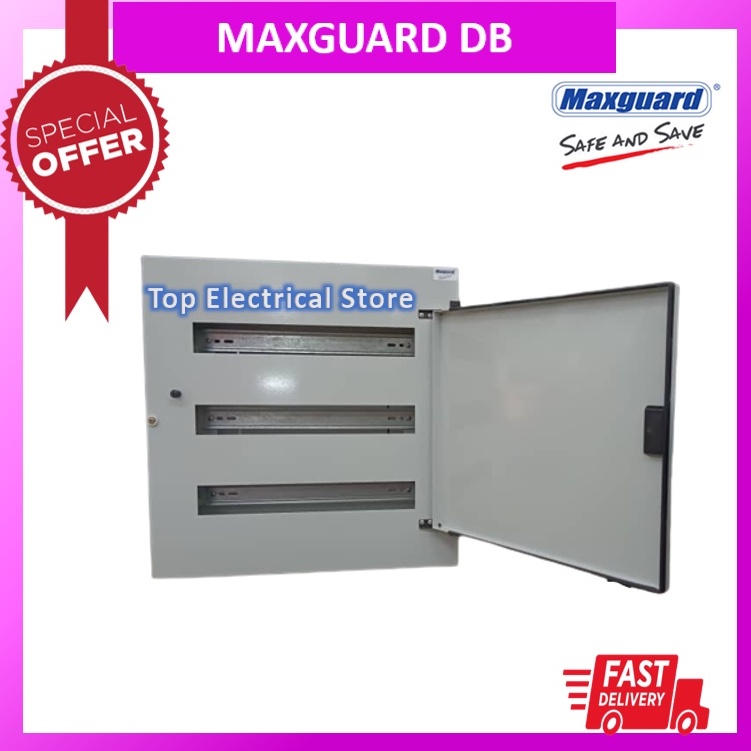 MAXGUARD METAL CLAD DB354N 3 ROW 54 WAY DB BOX | Shopee Malaysia