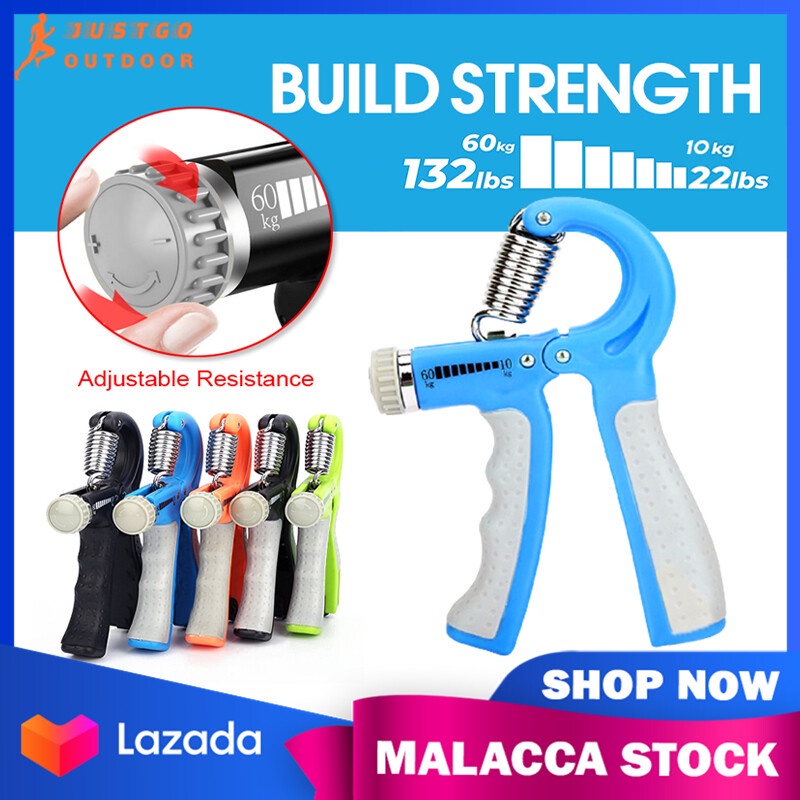 Fitness Hand Grip 10-60KG Adjustable Wrist Finger Power Arm Hand ...