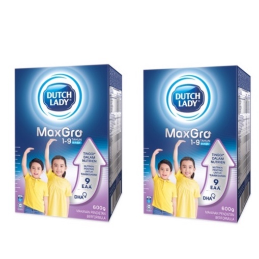 Dutch Lady MaxGro 1-9 years (600g X 2) | Shopee Malaysia