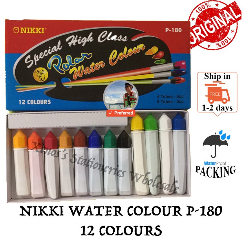 NIKKI WATER COLOUR P180 / P120/ AP120 (READY STOCK) | Shopee Malaysia