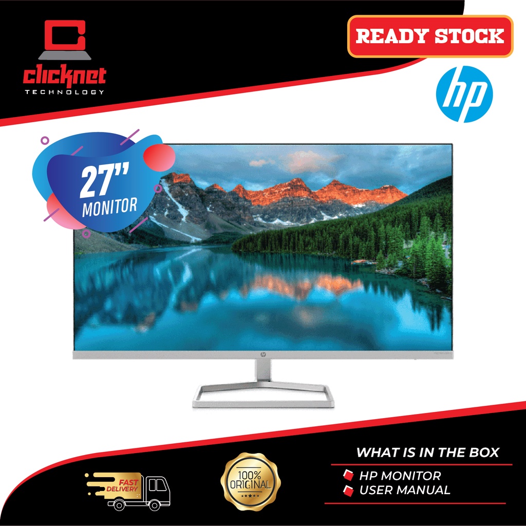 HP M27FD 27" FHD 75Hz IPS Monitor ( VGA, HDMI, USB-C, 3 Yrs Warranty ) | Shopee Malaysia