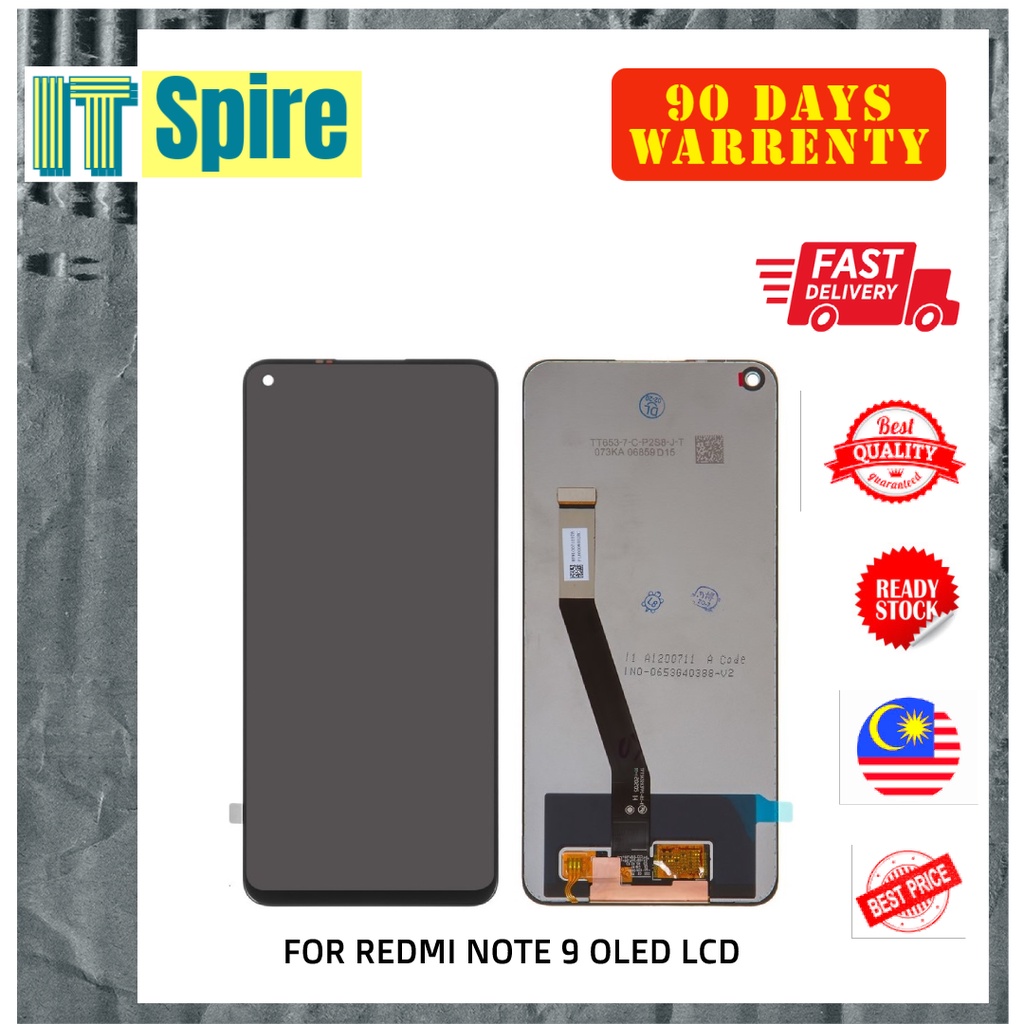 REDMI NOTE 9 OLED LCD WITH TOUCH SCREEN DIGITIZER DISPLAY REPLACAMENT ...