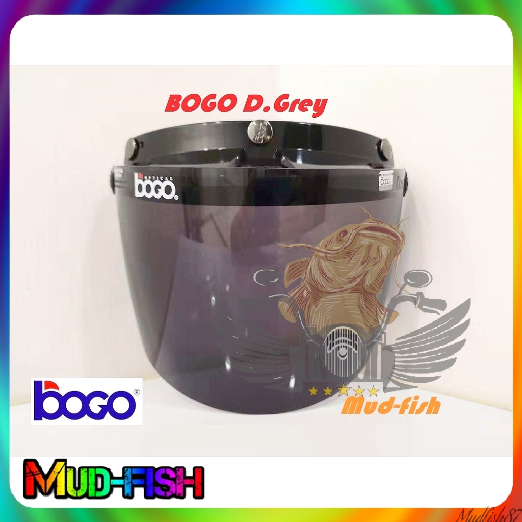 BOGO DARK GREY GRAY VISOR HITAM ( 100% ORIGINAL) | Shopee Malaysia