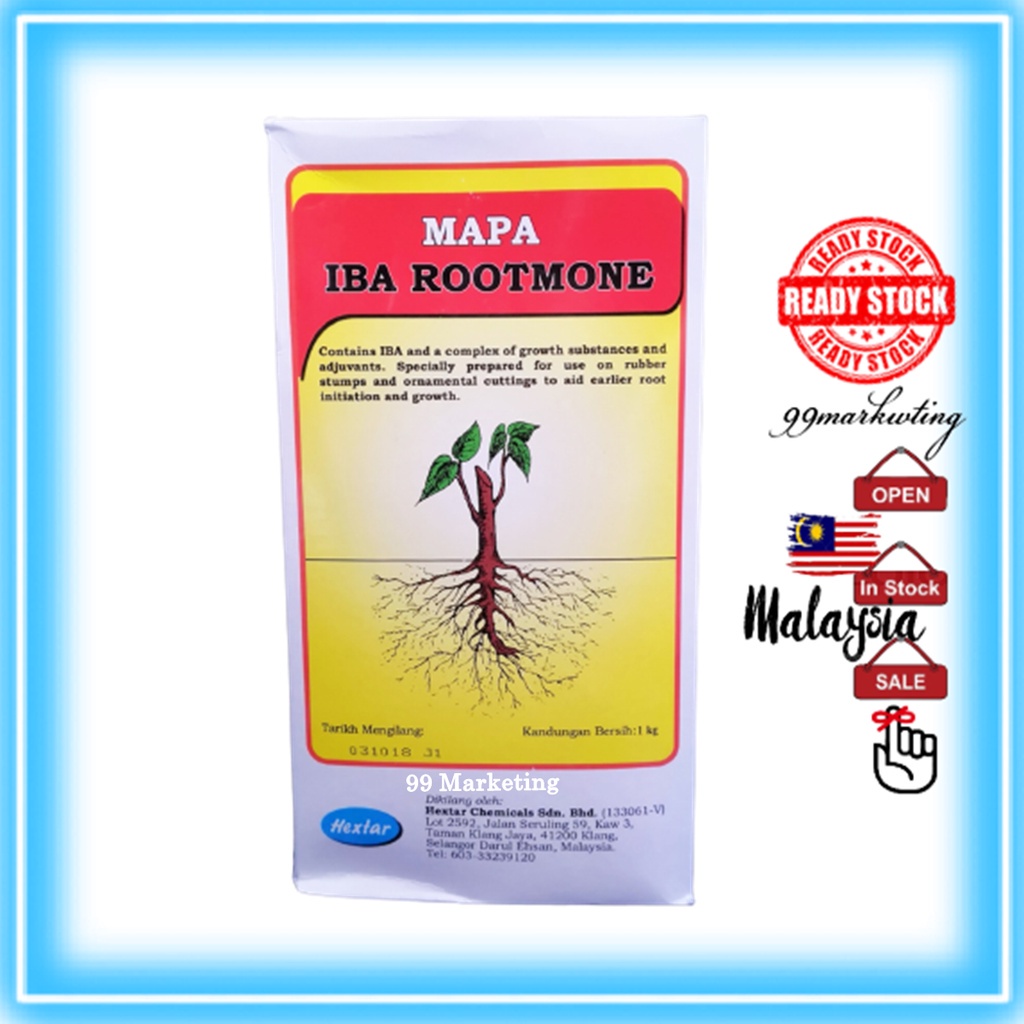 1KG MAPA IBA Rootmone Hormon akar, Root hormone, Penggalak Akar Pokok ...