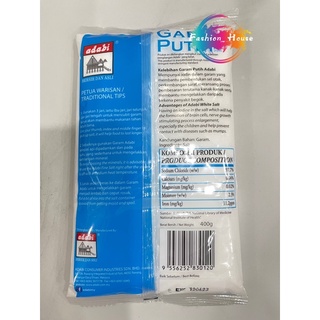 ADABI Garam Halus /Garam Putih (400g) | Shopee Malaysia