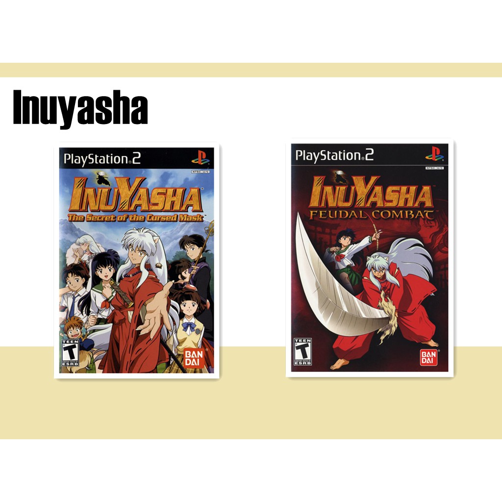 PS2 Inuyasha The Secret Of The Cursed Mask / Inuyasha Feudal Combat ...