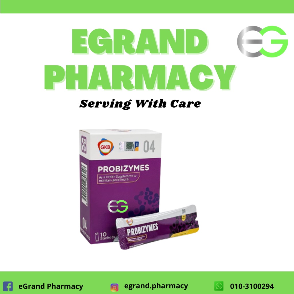 GKB Probizymes 10 sachets | Probiotics with Digestive Enzymes | Shopee ...