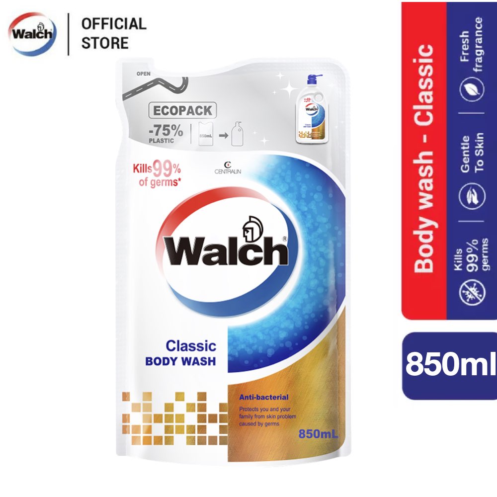 Walch Anti-Bacterial Body Wash Refill (850ml) | Shopee Malaysia