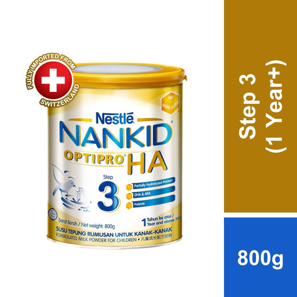 Nestle Nankid Optipro Ha Stage 3 Hypoallergenic 800g | Shopee Malaysia