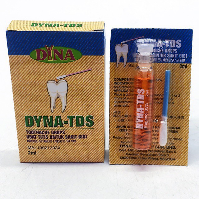 Dyna-TDS Toothache Drops (Sakit Gigi) 2ml | Shopee Malaysia Dyna-TDS Toothache Drops (Sakit Gigi) 2ml | Shopee Malaysia