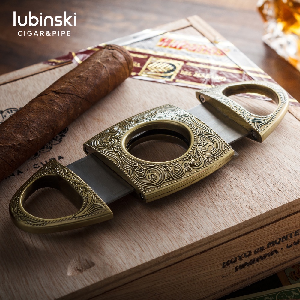 RM 129.00 LUBINSKI Copper Stainless Steel Cigar Cutter With Gift Box ...