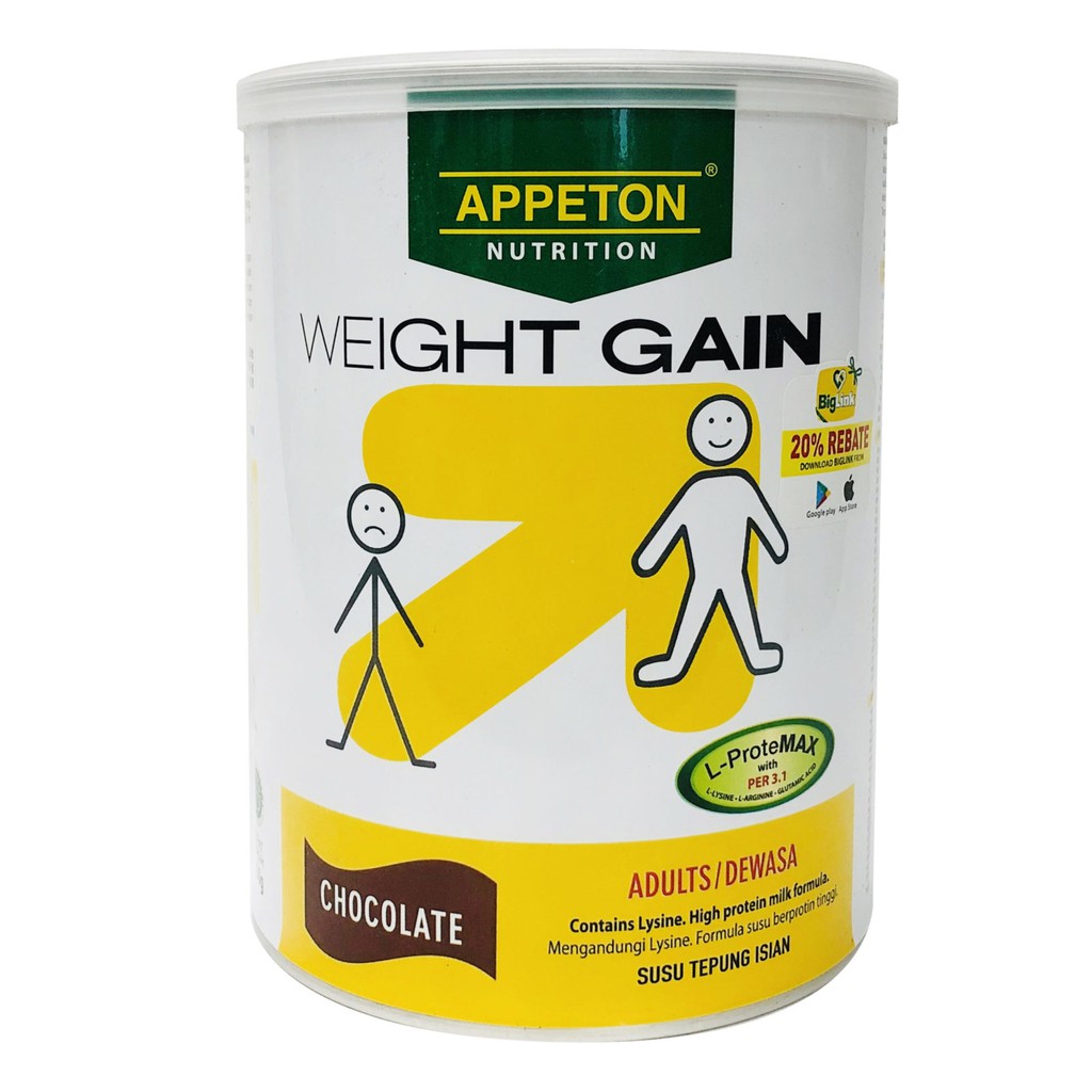 APPETON Weight Gain Adult - Chocolate (450g) | Shopee Malaysia