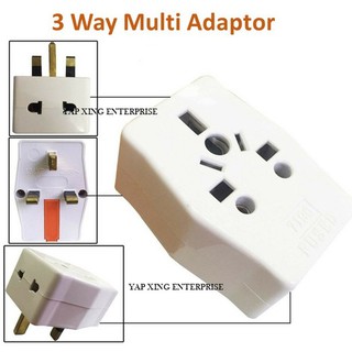 3 Way Adaptor With Neon light / 3 Way Multi Adaptor / All In One ...
