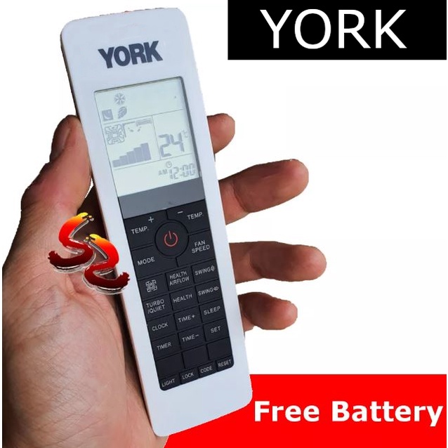 York Johnson Remote Control Inverter Air Conditioner Replacement Air ...