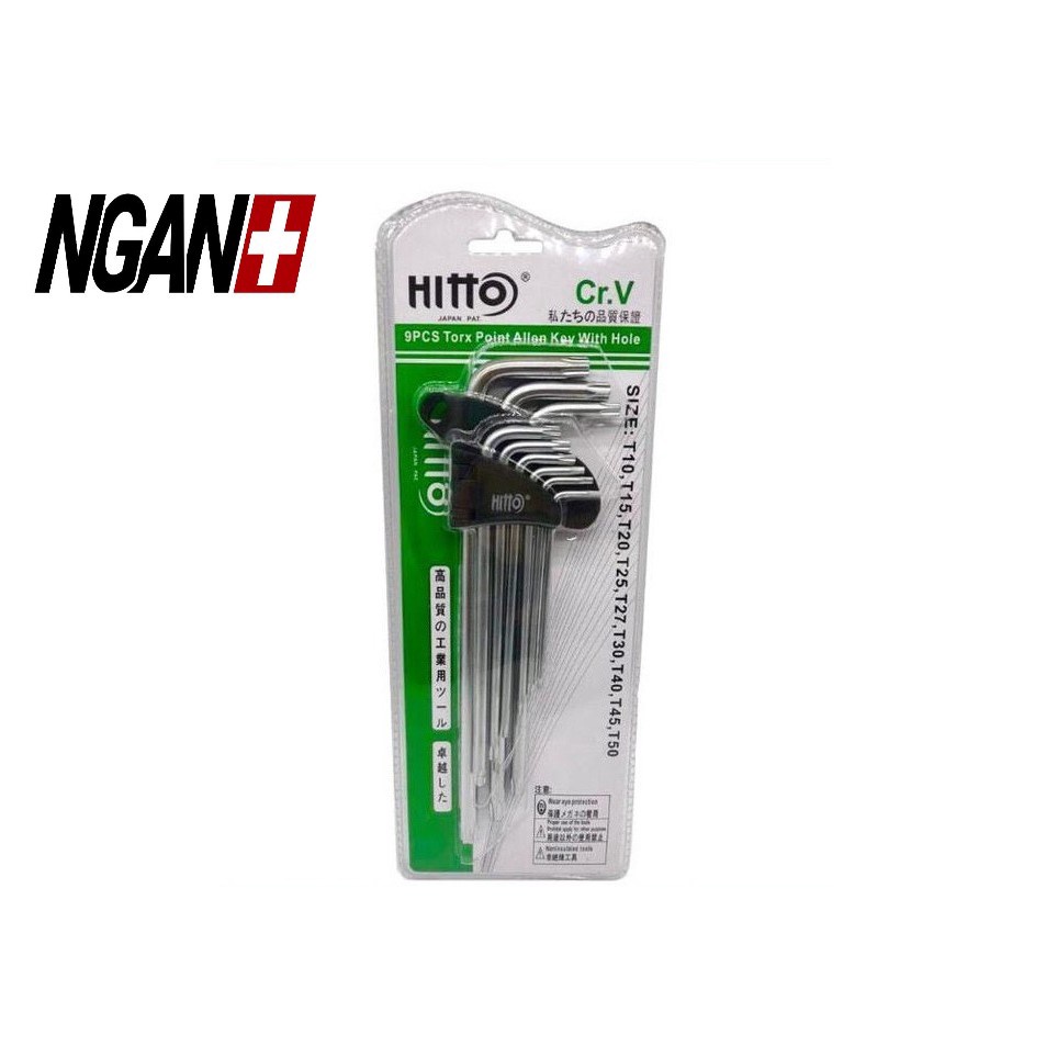 Long Handle Torx Point Allen Key Set 9pcs Hitto | Shopee Malaysia